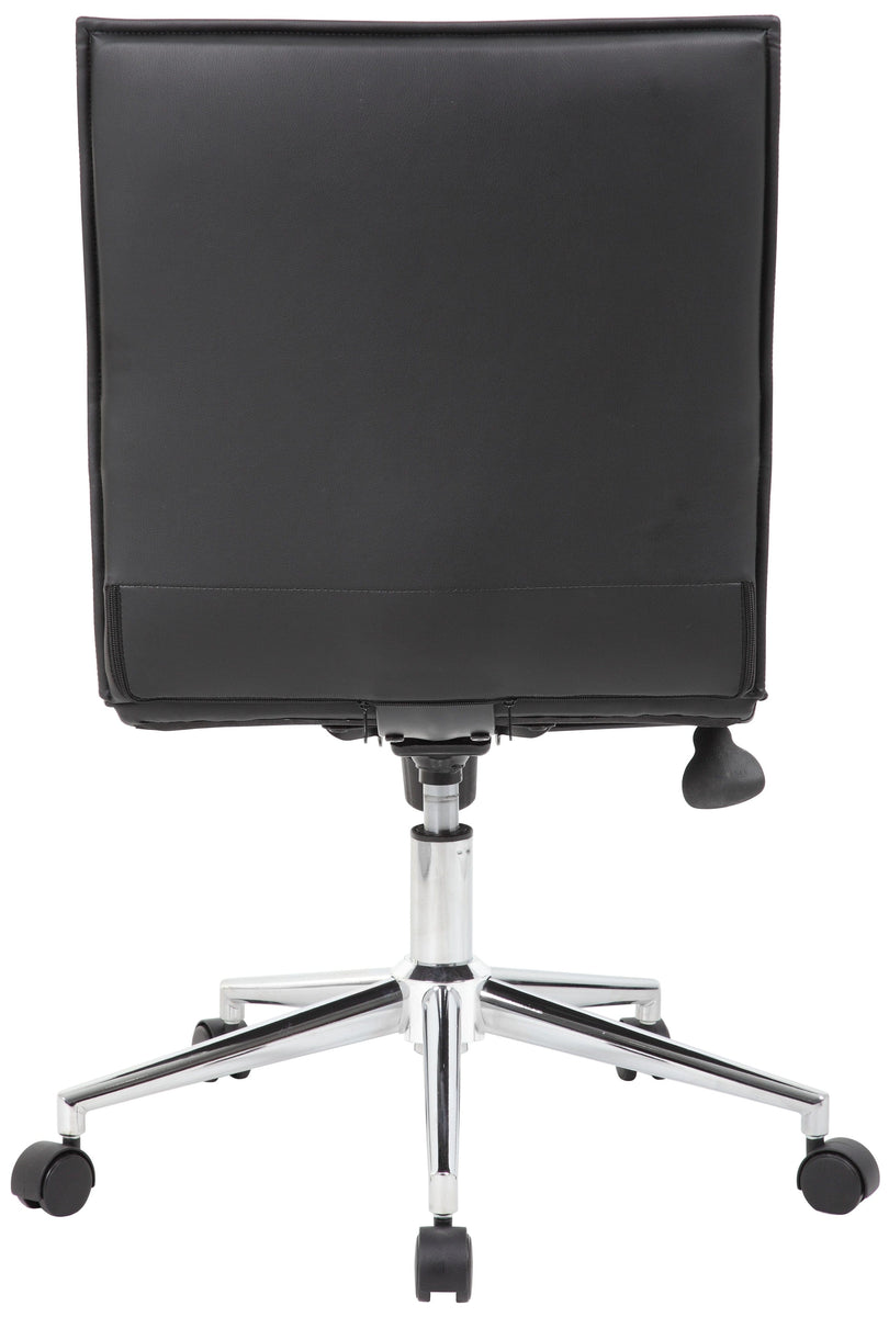 Boss Black Vinyl Armless Hospitality Chair [B9534C-BK] – Office Chairs ...