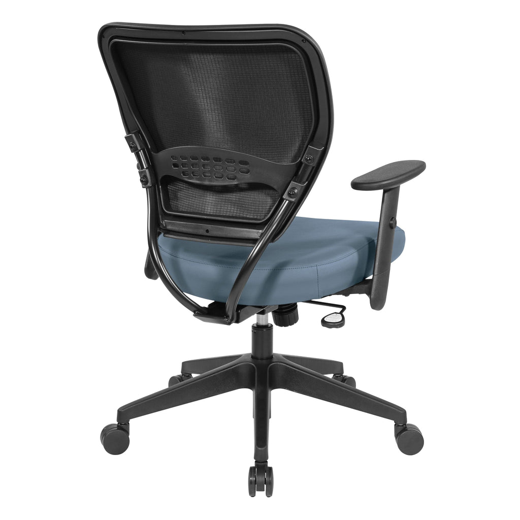 Office Star Antimicrobial Dillon Vinyl Seat and Back Task Chair [5500D ...