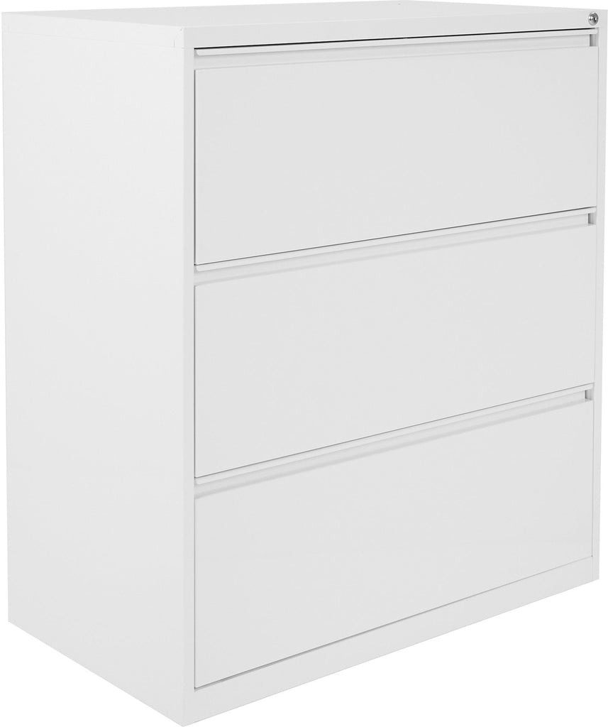 Office Star 3 Drawer Lateral File With Core-Removeable Lock & Adjustab ...