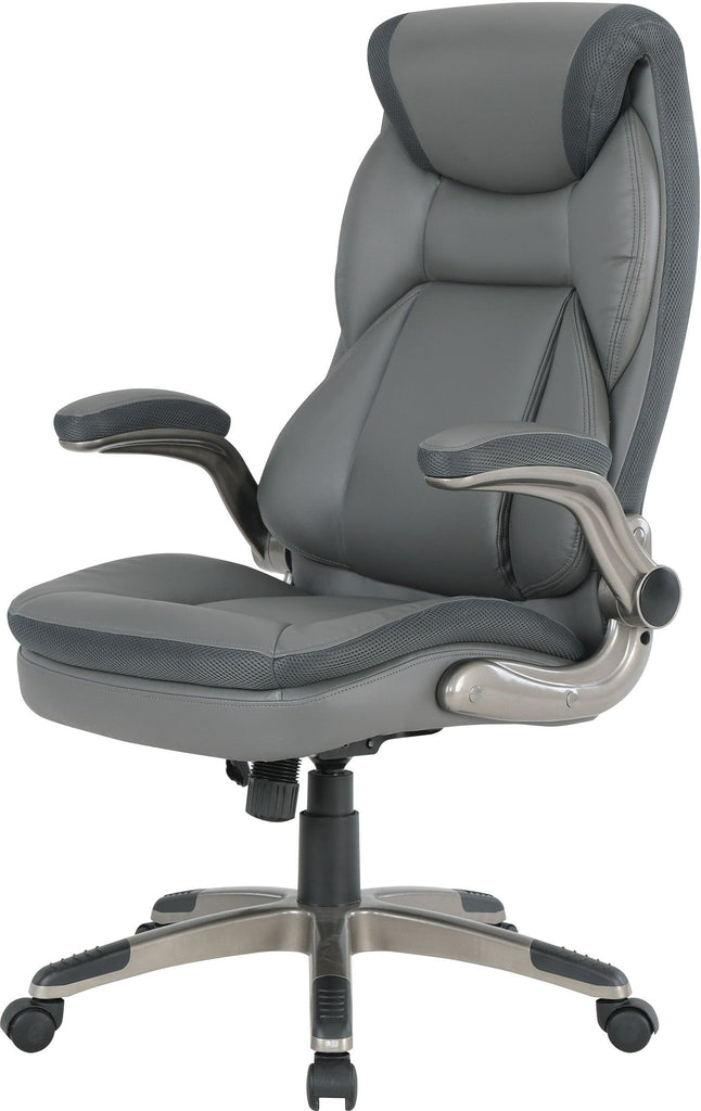 Office Star Exec Bonded Leather Office Chair with Nylon Base [ECH1705 ...