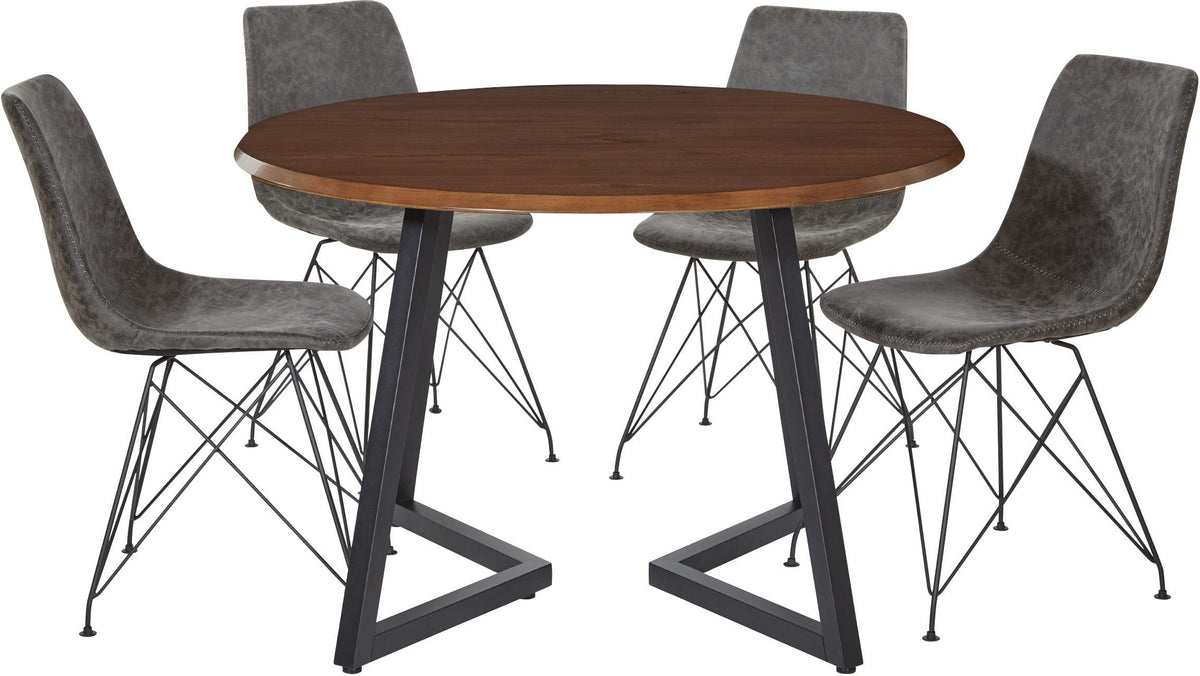 Office Star Metro 5-Piece Dining Table Set [MET45] – Office Chairs ...