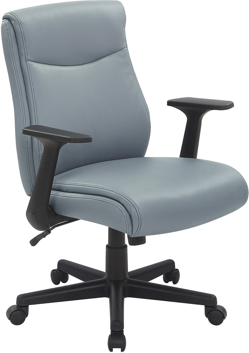 Office Star Mid Back Managers Chair with Flip Away Arms [FL91201 ...
