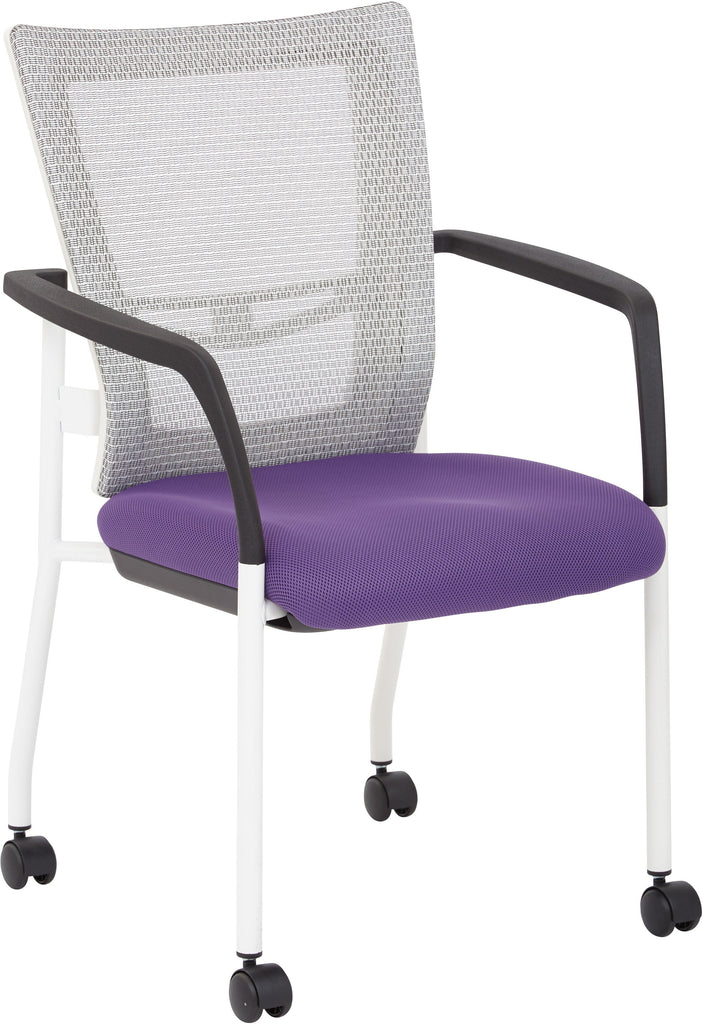 Office Star ProGrid® Mesh Back Visitors Chair with Casters [8840W ...