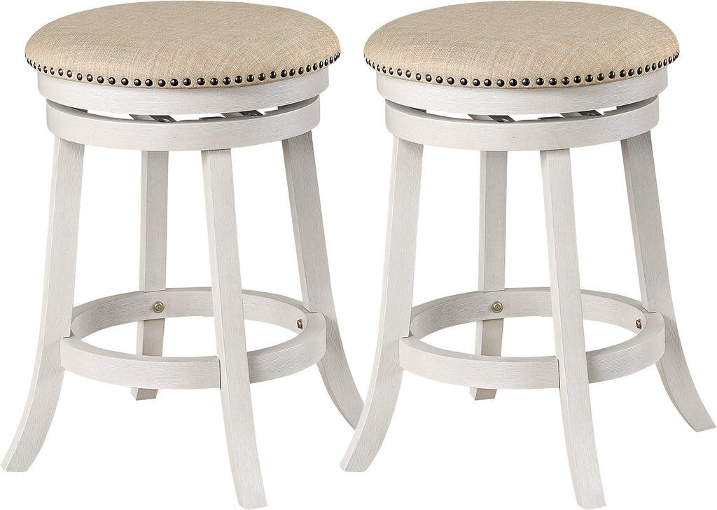 Office Star Round Backless Swivel Stool, 2-Pack [MET17] – Office Chairs ...