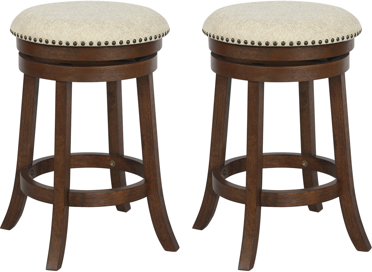 Office Star Round Backless Swivel Stool, 2-Pack [MET17] – Office Chairs ...