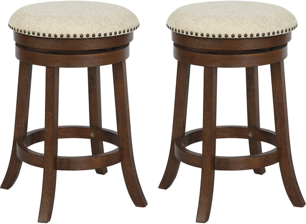 Office Star Round Backless Swivel Stool, 2-Pack [MET17] – Office Chairs ...