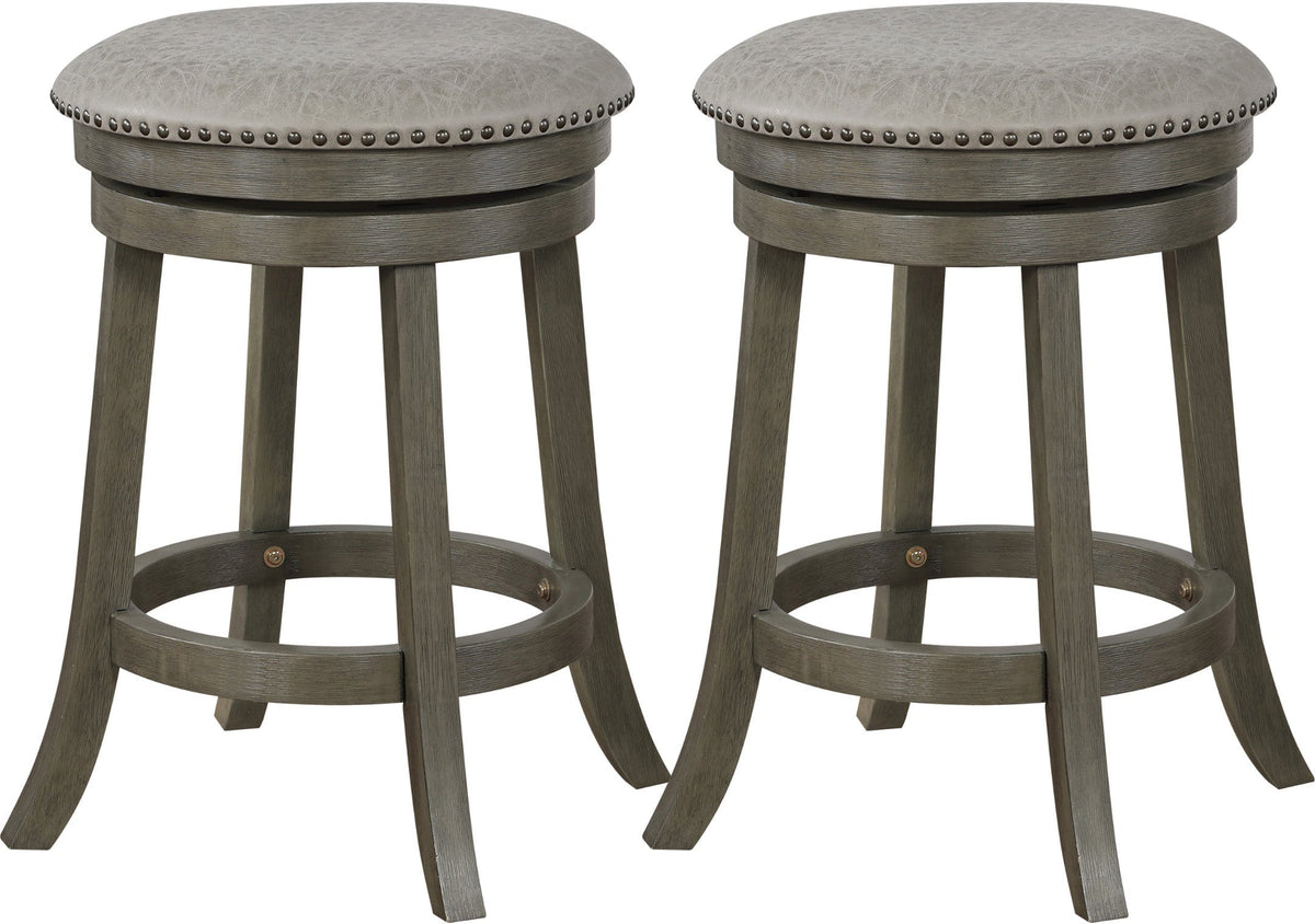 Office Star Round Backless Swivel Stool, 2-Pack [MET17] – Office Chairs ...