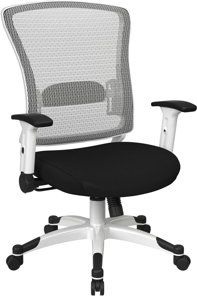 Office Star White Frame Managers Chair in Fun Colors [317W-W1C1F2W ...