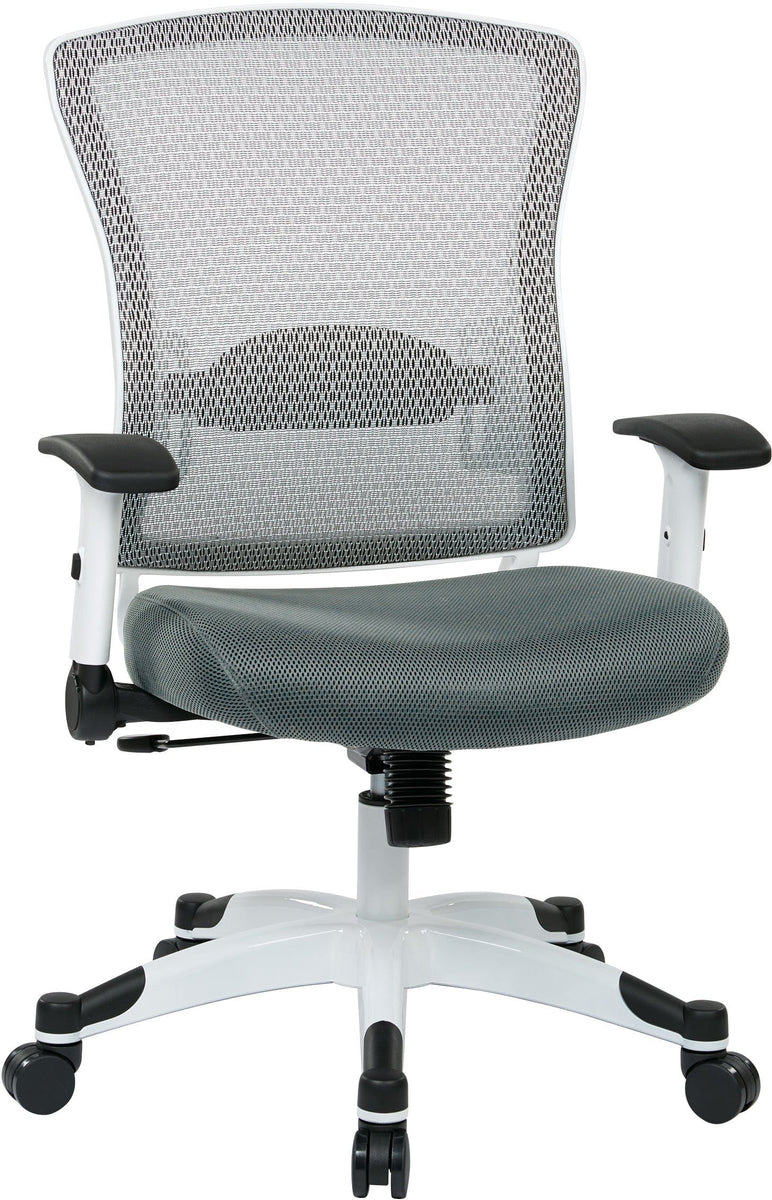 Office Star White Frame Managers Chair in Fun Colors [317W-W1C1F2W ...