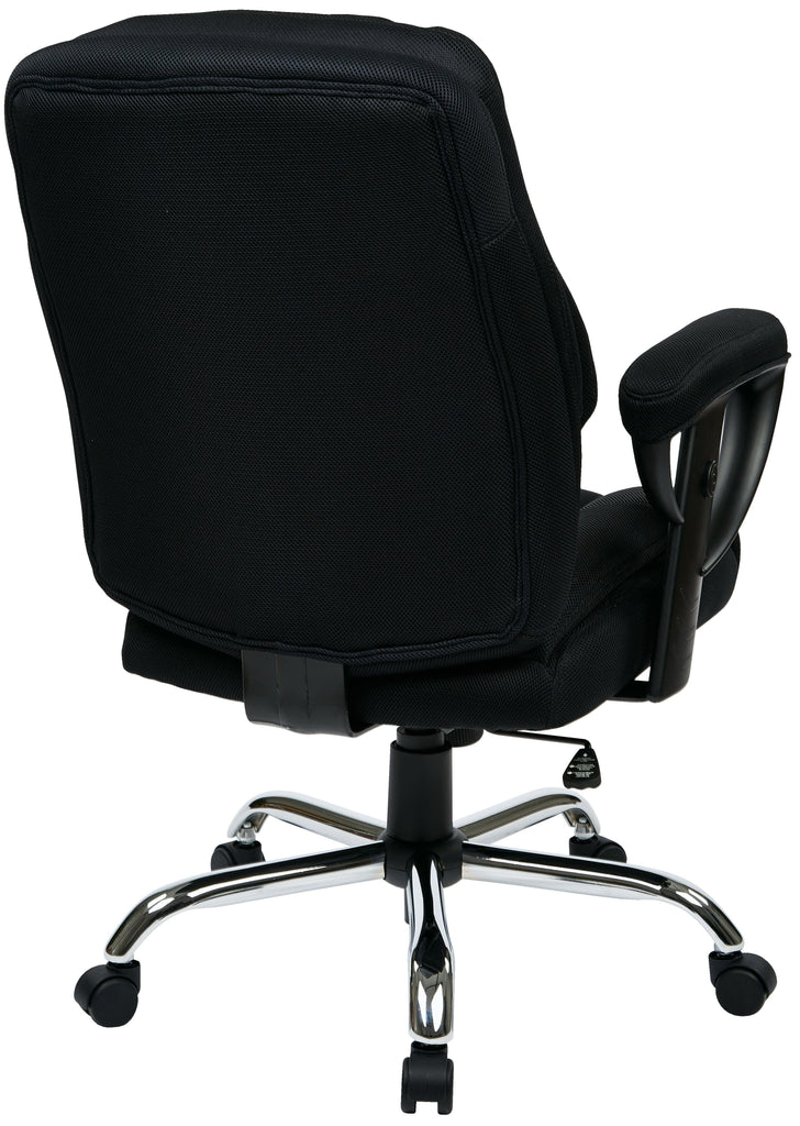 Office Star Work Smart™ Executive Big Mans Chair Mesh Seat & Back ...