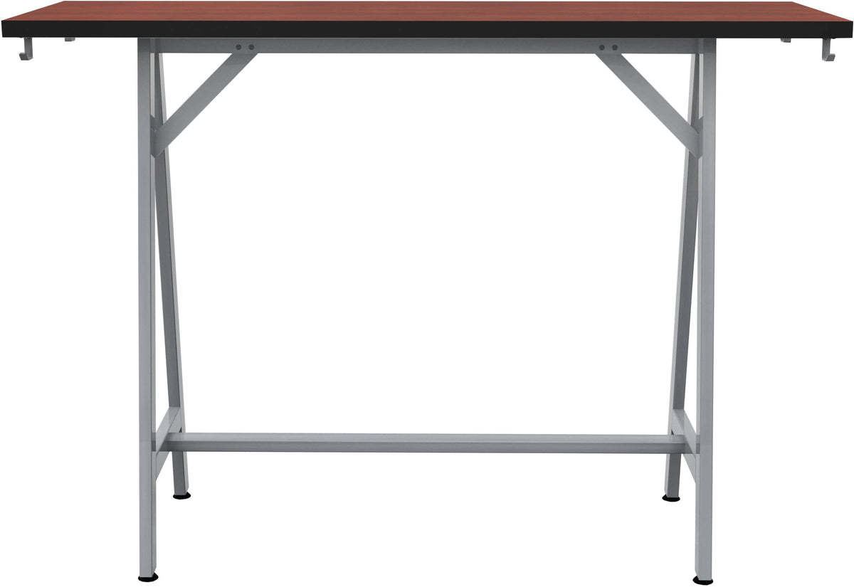 Safco Spark Teaming Table, 60" x 20" Rectangular Worksurface, 42"H Sil ...