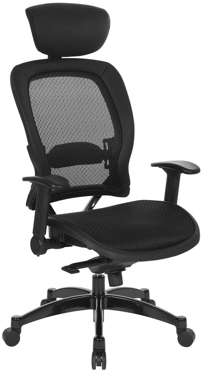 Space Seating Matrex Back and Seat Chair with Headrest [27876R ...