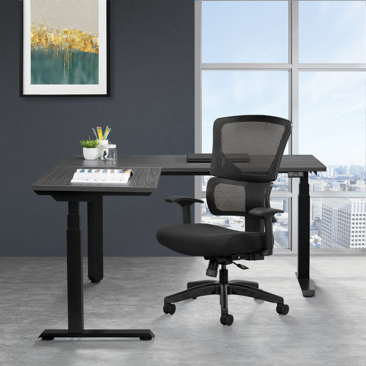 Vertical Matrix Back Manager's Chair with Optional Headrest [639-F3T1N ...