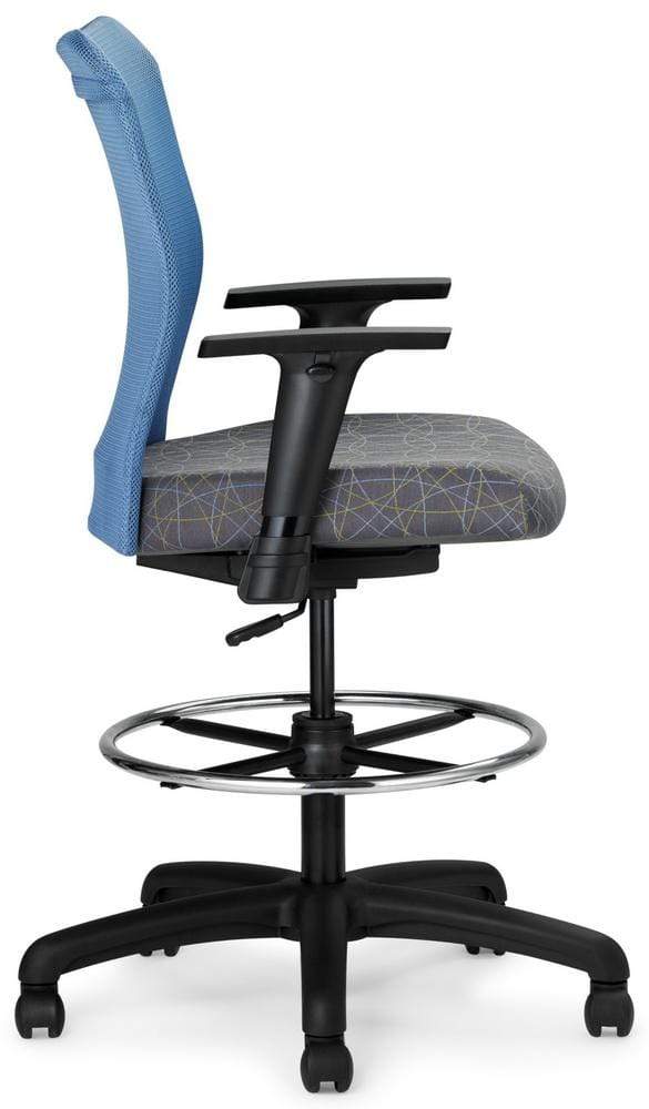Allseating Inertia Mesh Drafting Chair [77019] – Office Chairs ...