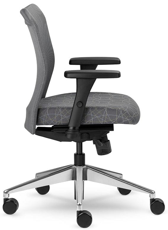 Allseating Inertia Mesh Mid Back Task Chair [77040] – Office Chairs ...