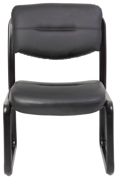Boss Leatherplus Armless Waiting Room Chair [B9539] – Office Chairs ...