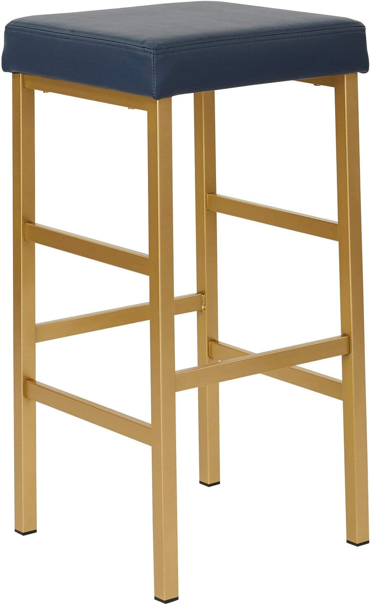 Office Star OSP Designs 30" Gold Backless Stool [MET1330G] – Office ...