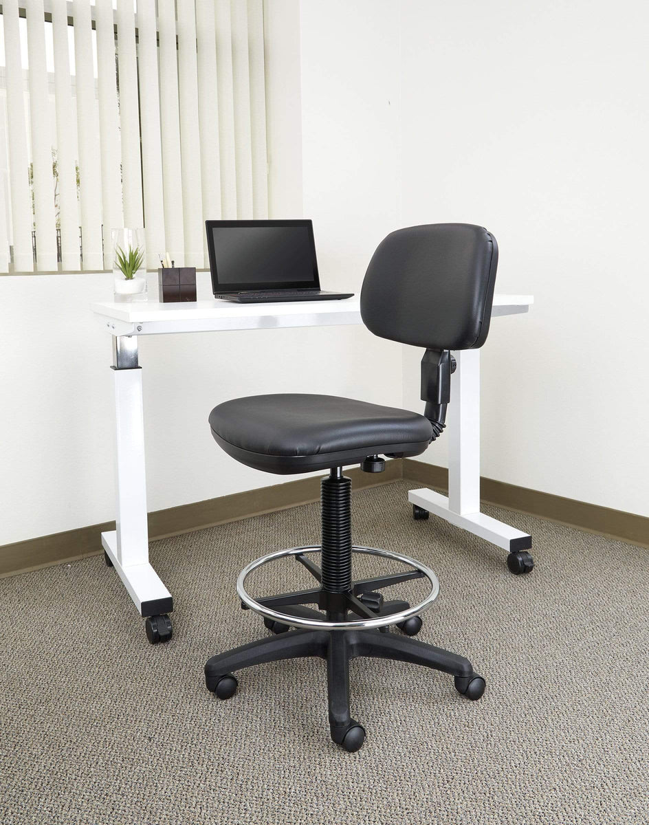 Office Star Work Smart Economical Vinyl Drafting Stool [DC517V ...