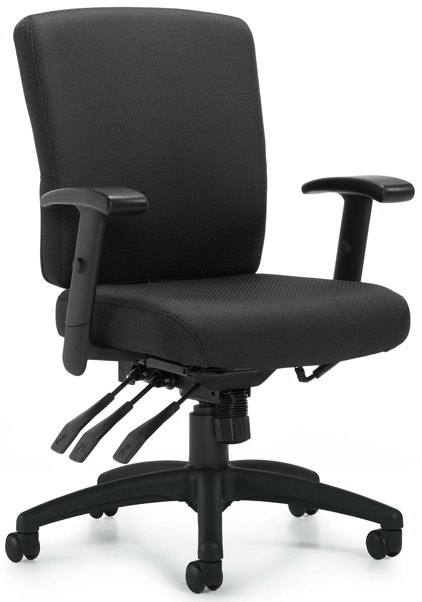 Offices To Go Executive Multi-Function Fabric Office Chair [OTG11950B ...