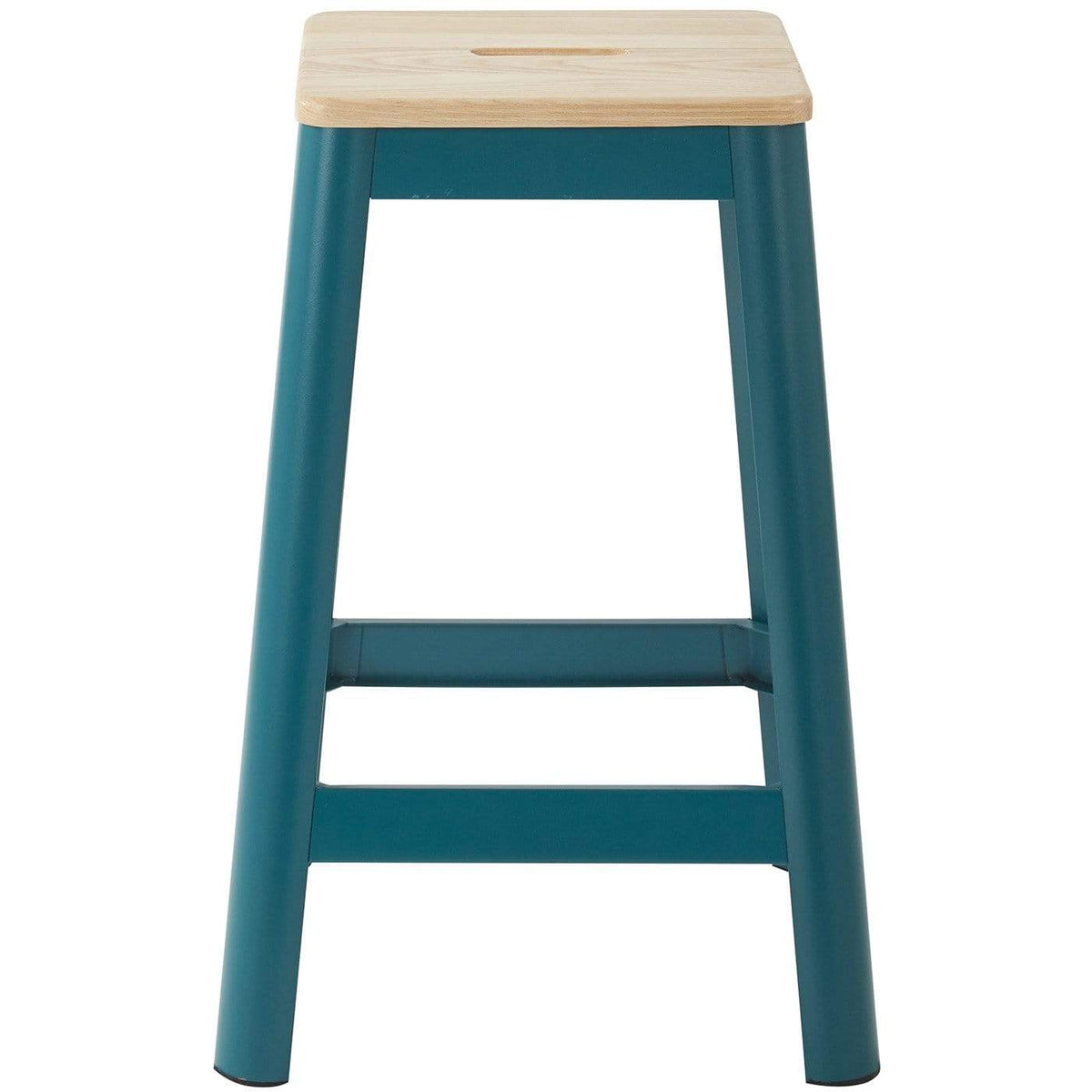 OSP Designs Hammond 26" Metal Stool, Lightwood Seat, Frame [HMM9426L ...