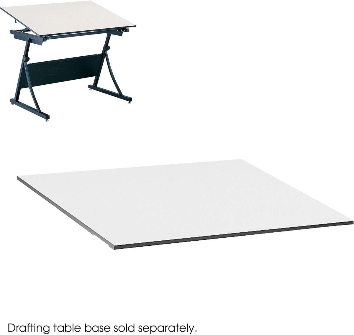 PlanMaster Height-Adjustable Drafting Tabletop 60 x 37 1 / 2" White [3 ...