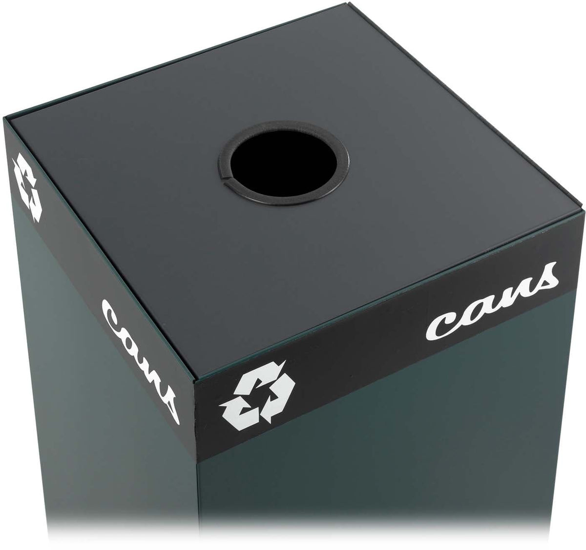 Public Square® Recycling Trash Can Lid Round Black [2988BL] – Office ...