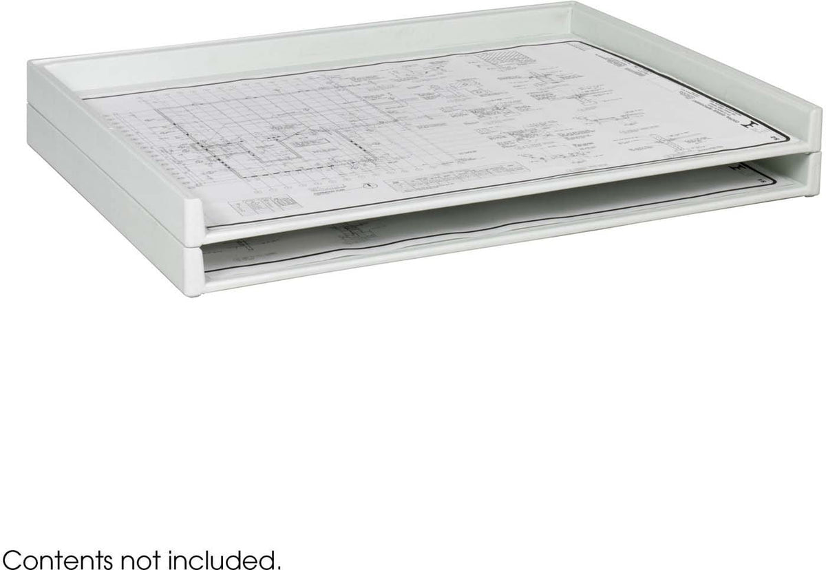 Safco Giant Stack Tray 30" x 42" Documents White, Set of 2 [4899 ...