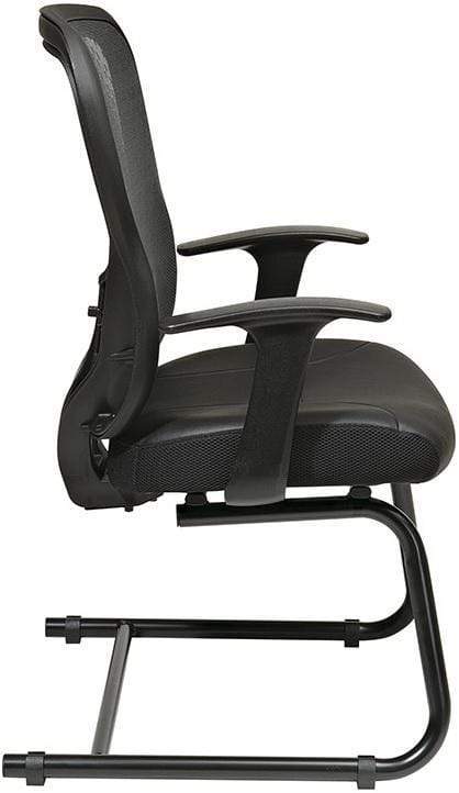 Space Seating Cantilevered Sled Base Mesh Guest Chair [529-3R2V30 ...